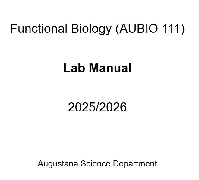 AUBIO 111 Lab Manual – University of Alberta